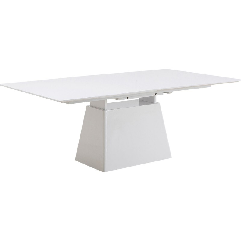 Table à manger à rallonge rectangle blanche - Benvenuto - Kare Design
