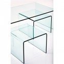 Table basse moderne en verre - Clear Club - Kare Design
