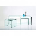 Table basse moderne en verre - Clear Club - Kare Design