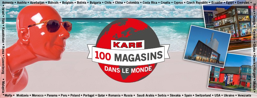 KARE fête ses 100 magasins dans le monde